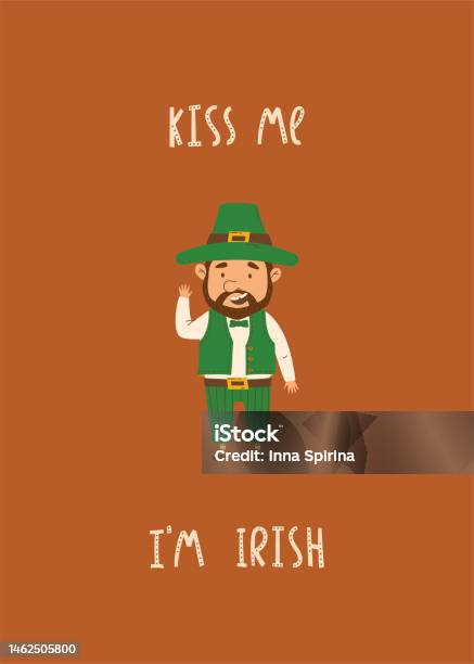 Kartu Ucapan Selamat Hari St Patricks Dengan Leprechaun Lucu Ilustrasi ... Kartu Ucapan Selamat Hari St Patricks Dengan Leprechaun Lucu Ilustrasi ...