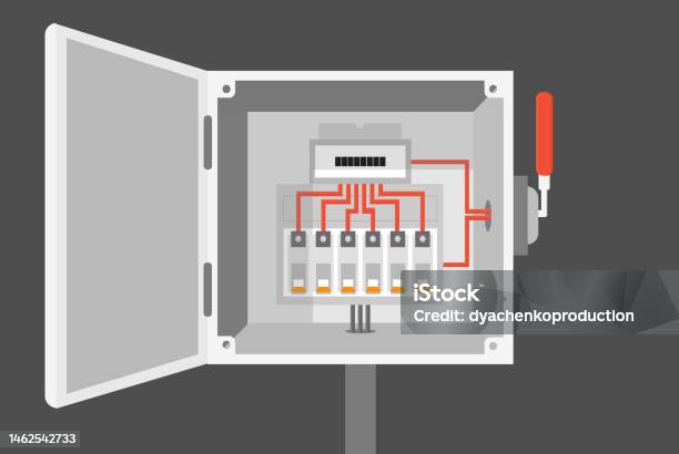 Armoire Électrique Avec Interrupteur Transformateur Interrupteur À ... Armoire Électrique Avec Interrupteur Transformateur Interrupteur À ...
