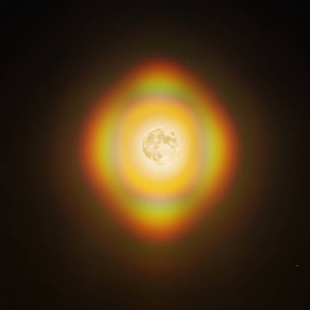 Free Stock Photo of Luminous full moon with halo effect | Download Free ...