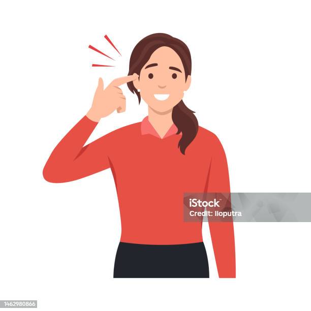 Ilustración de Mujer Joven Tocando Sus Sienes Y Recordando Algo Hombre ... Ilustración de Mujer Joven Tocando Sus Sienes Y Recordando Algo Hombre ...