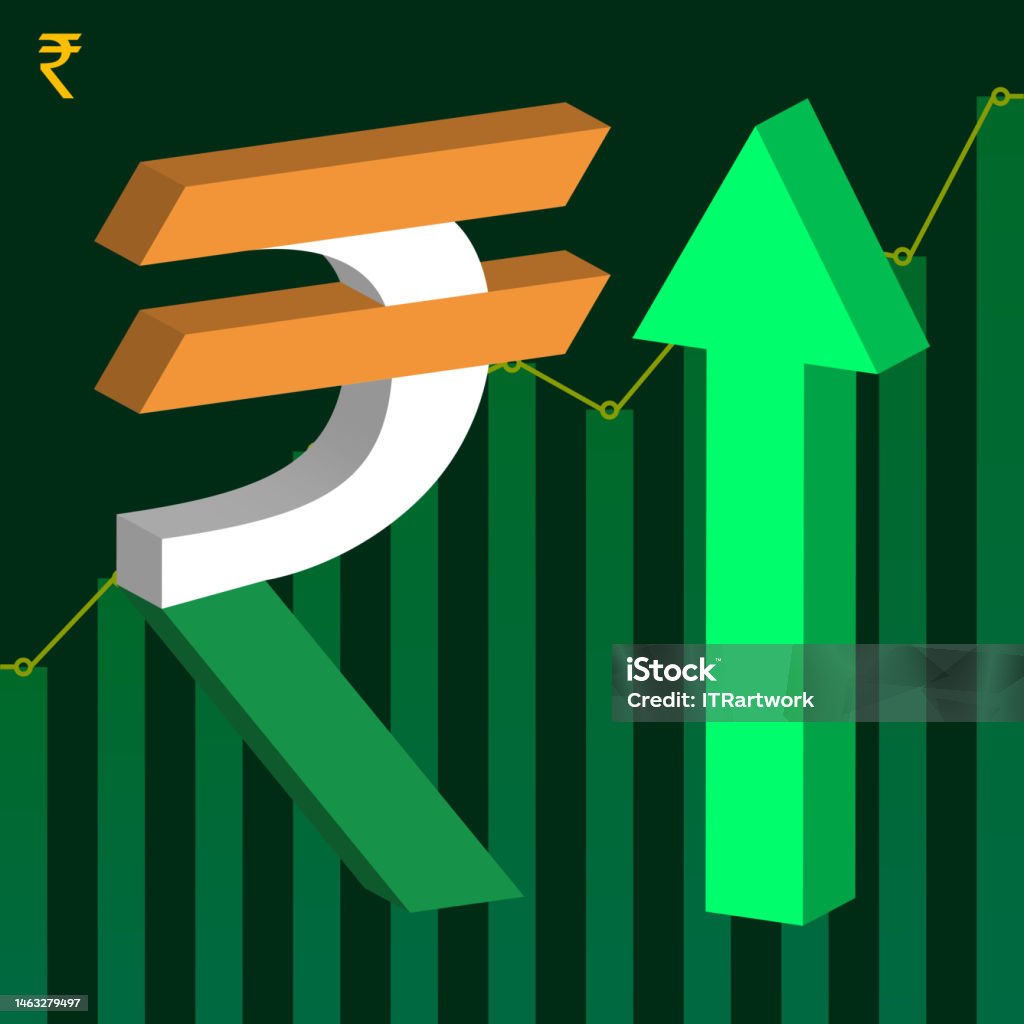 Simbol 3d Dari Kenaikan Nilai Mata Uang Rupee India Dengan Panah Atas ... Simbol 3d Dari Kenaikan Nilai Mata Uang Rupee India Dengan Panah Atas ...