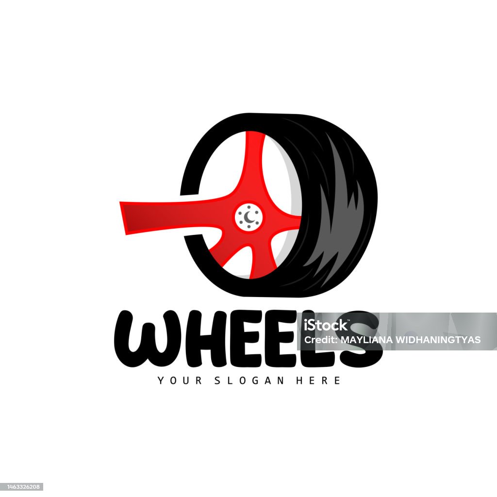 Symbole De Roue De Pneu Vecteur De Pièces Automobiles Conception