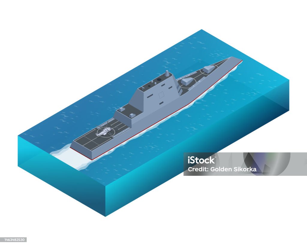 Vetores de Destroier Isométrico Da Classe Zumwalt O Destroier Da Classe ... Vetores de Destroier Isométrico Da Classe Zumwalt O Destroier Da Classe ...