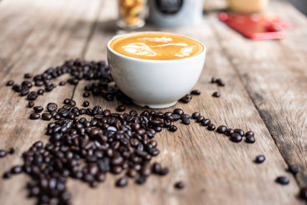 Free picture: cup, black, coffee, grain, seed, kernel