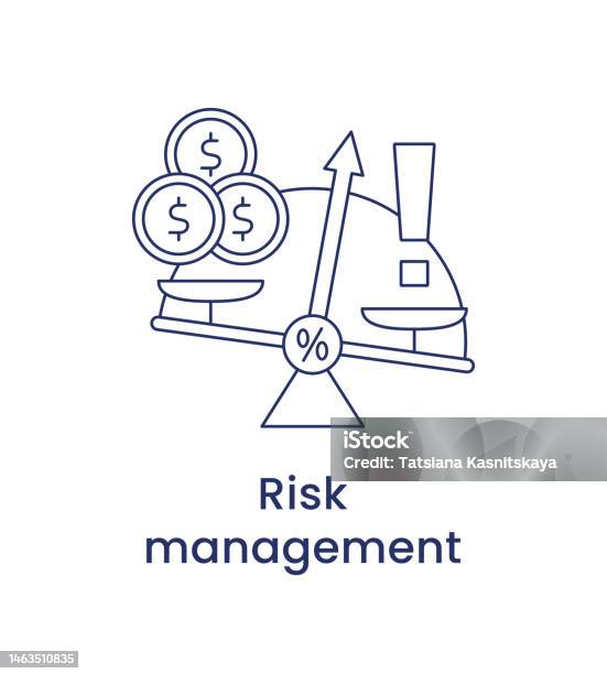 Icône De Gestion Des Risques Concept De Gouvernance Esg Illustration