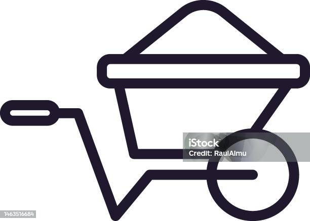 Symbole De La Ferme Et De Lagriculture Pictogramme De Contour Vectoriel