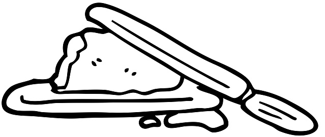 Dessin Au Trait Beurre De Dessin Animé Et Couteau Vecteurs libres de ... Dessin Au Trait Beurre De Dessin Animé Et Couteau Vecteurs libres de ...