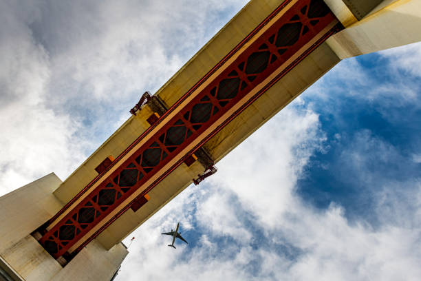Free Stock Photo of Looking up view of a red bridge | Download Free ...