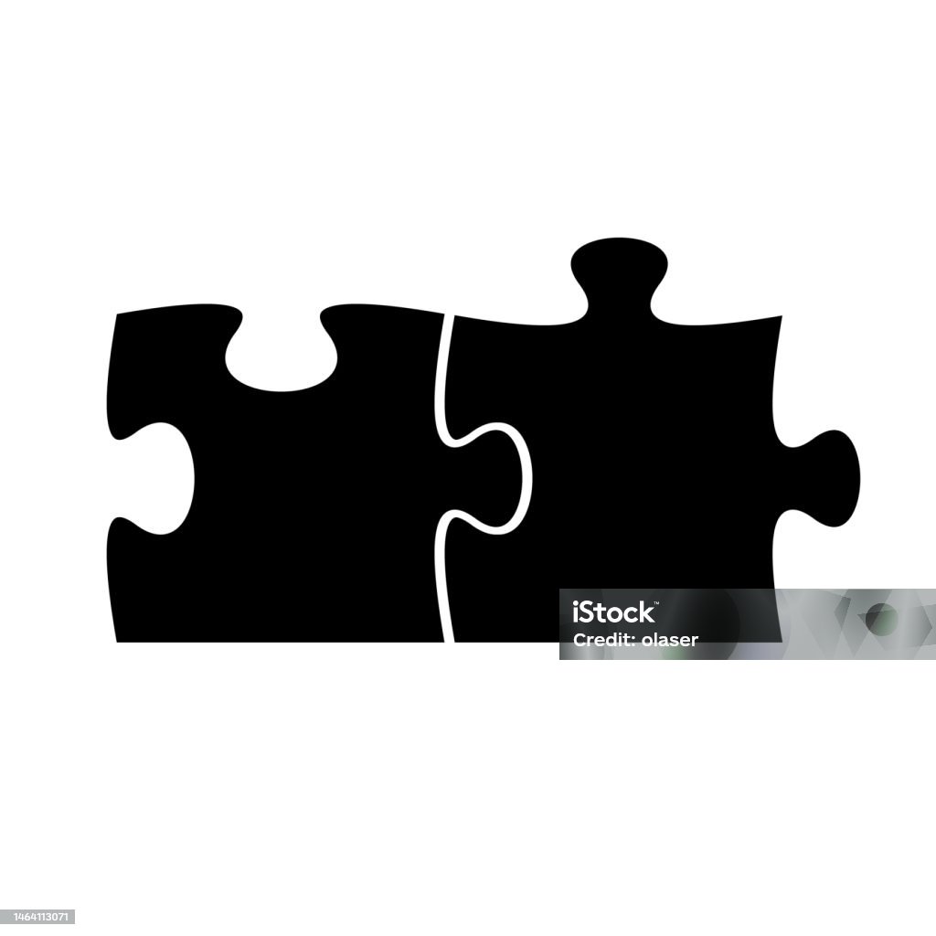 Connecting Two Jigsaw Pieces Fitting Perfectly Stock Illustration ... Connecting Two Jigsaw Pieces Fitting Perfectly Stock Illustration ...