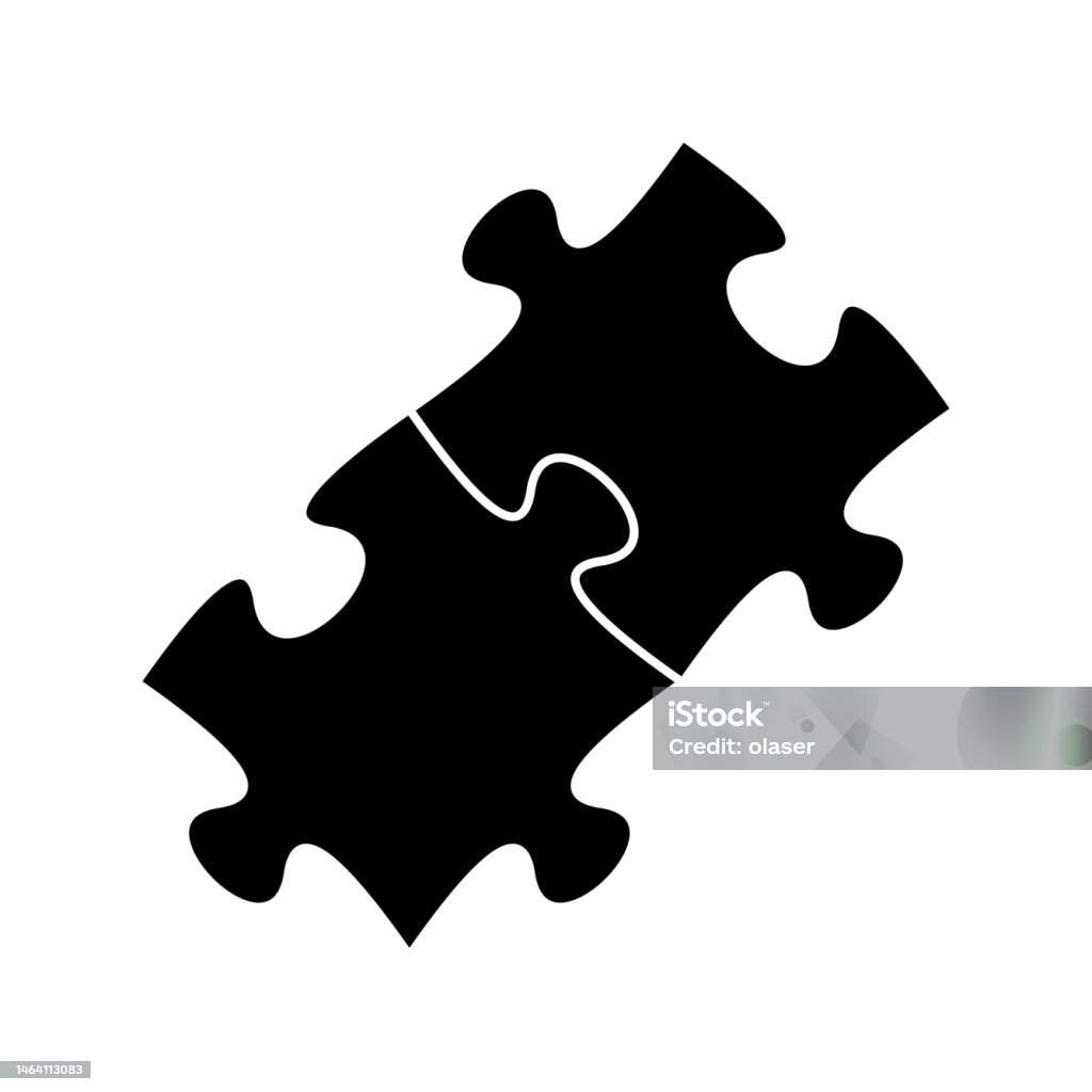 Connecting Two Jigsaw Pieces Fitting Perfectly Stock Illustration ... Connecting Two Jigsaw Pieces Fitting Perfectly Stock Illustration ...