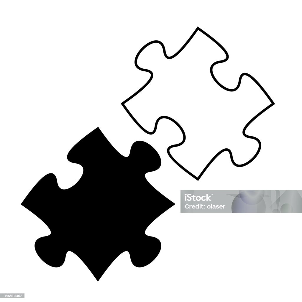 Connecting Two Jigsaw Pieces Fitting Perfectly Stock Illustration ... Connecting Two Jigsaw Pieces Fitting Perfectly Stock Illustration ...