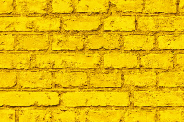 Free picture: yellow color, brick wall, cement, texture, pattern