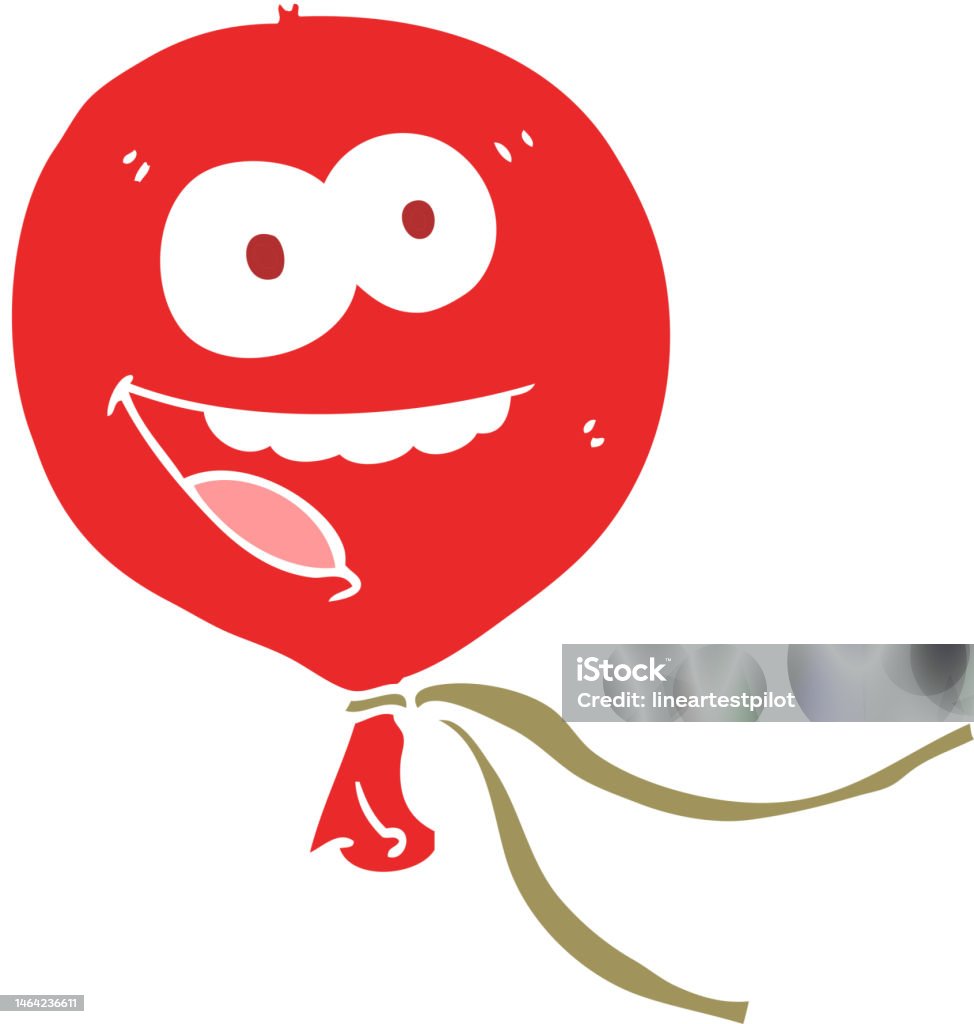 Flat Color Illustration Of Balloon Stock Illustration Download Image