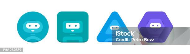 Chatbot Character Set Cute 3d Bot Sign Chat Bot Logo Design Bot For