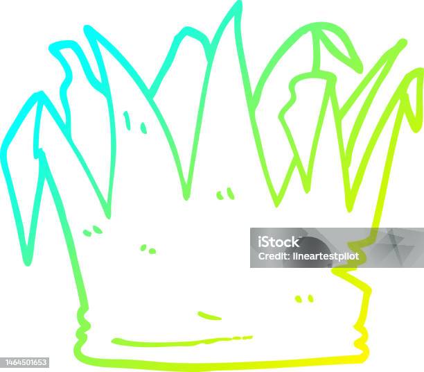 Dessin Au Trait Dégradé Froid Dun Chapeau De Biscuit De Noël De Dessin