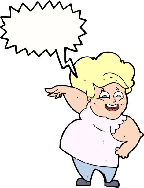 Angry Fat Lady Cartoon