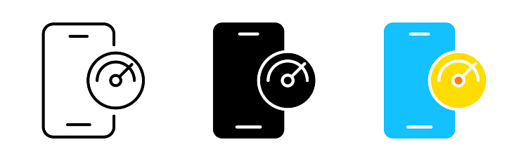 Speedtest Set Icon Circle With Arrow And Scale Minimum Average And ... Speedtest Set Icon Circle With Arrow And Scale Minimum Average And ...