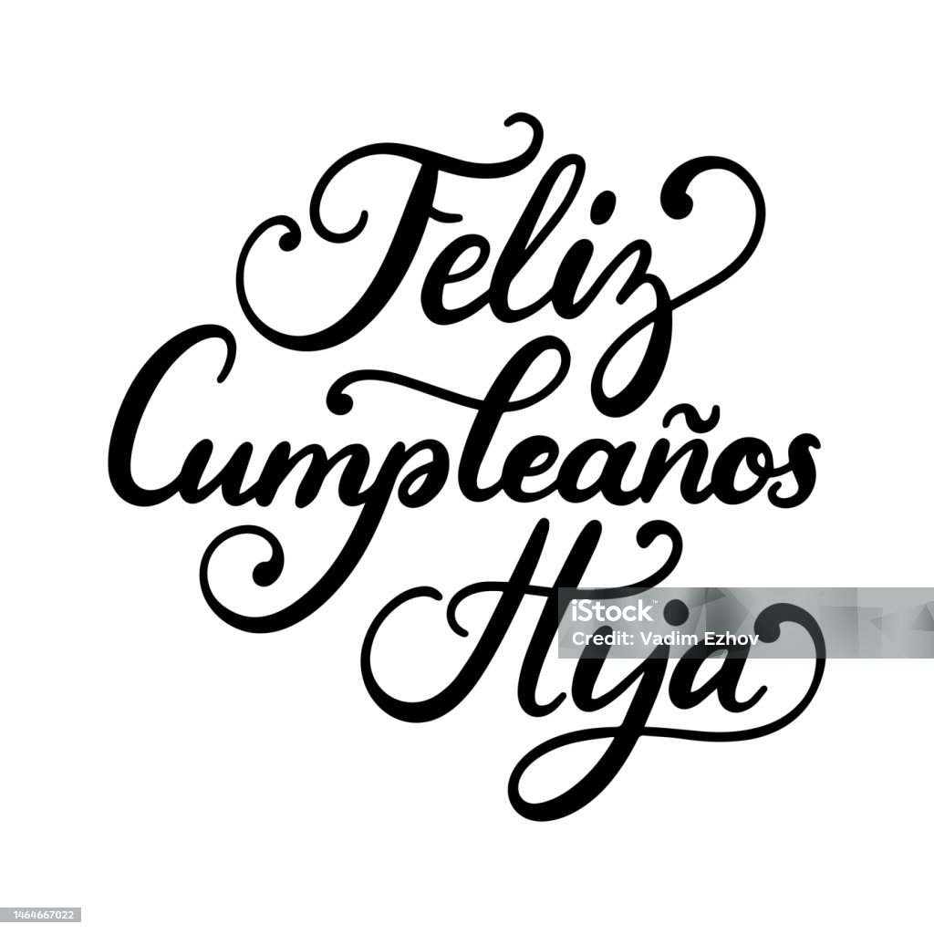 Ilustración de Feliz Cumpleanos Hija Traducido Del Español Feliz ... Ilustración de Feliz Cumpleanos Hija Traducido Del Español Feliz ...