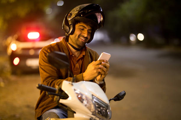 Free Stock Photo of Man Riding Motorcycle Down Street | Download Free ...