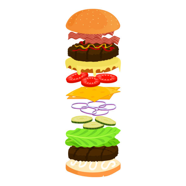 100 Bacon Cheeseburger Stock Illustrations Royalty Free Vector