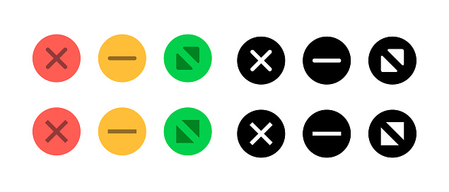 Maximize And Minimize Vector Web Buttons Close App Browser Symbol Ui