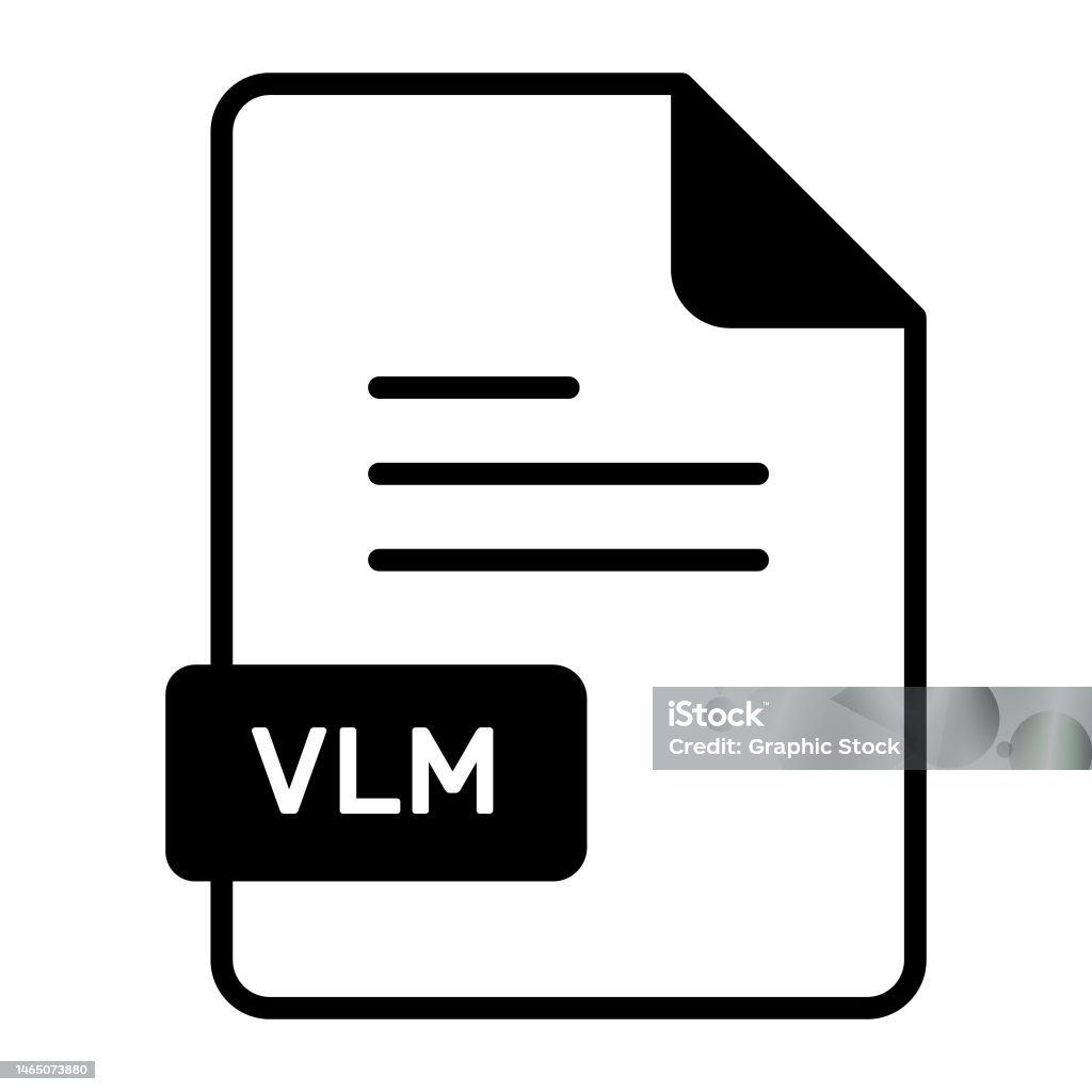 An Amazing Vector Icon Of Vlm File Editable Design Stock Illustration