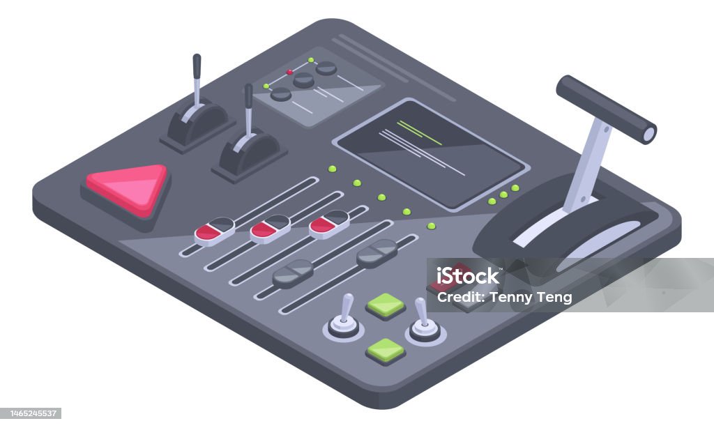 Panel Kontrol Pesawat Isometrik Dasbor Pesawat Ruang Angkasa Dengan ... Panel Kontrol Pesawat Isometrik Dasbor Pesawat Ruang Angkasa Dengan ...