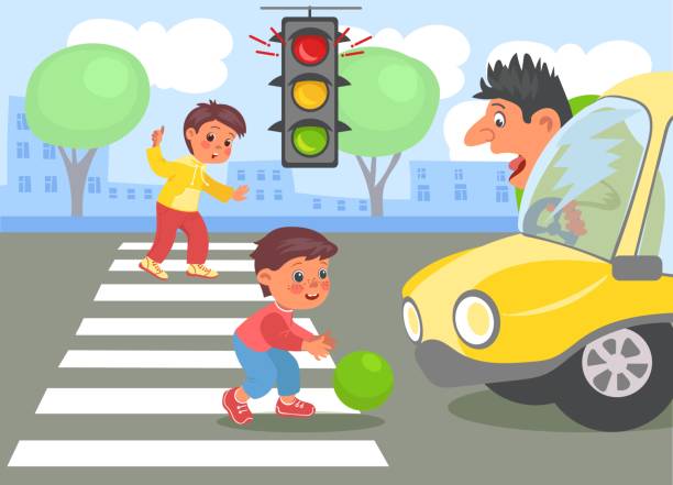 Crossing The Road Clipart