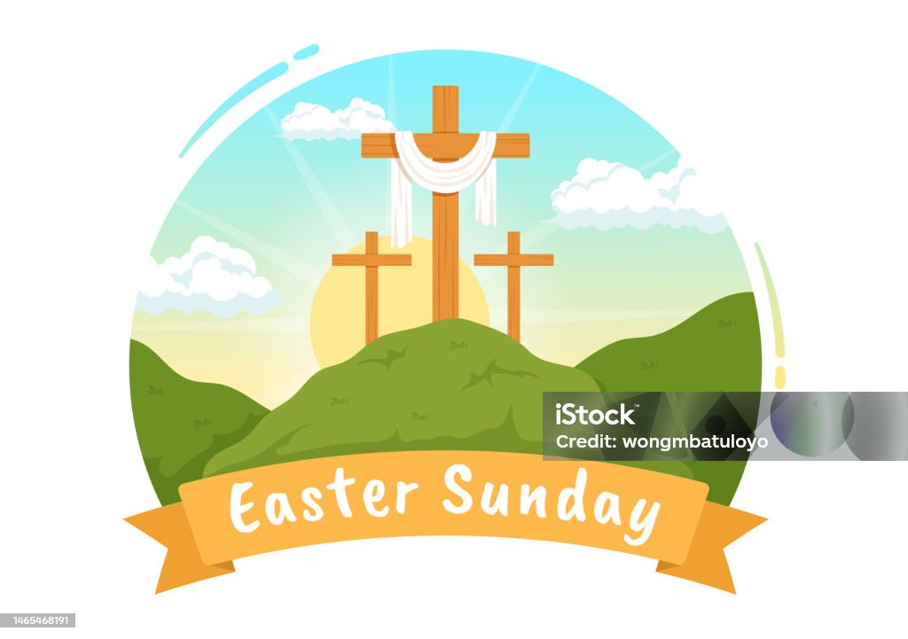 Selamat Hari Minggu Paskah Ilustrasi Bersama Yesus Dia Bangkit Dan