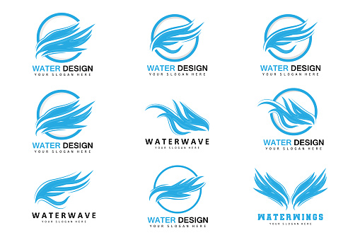 Conception De Logo Dailes Vecteur Dailes De Bouclier Illustration De