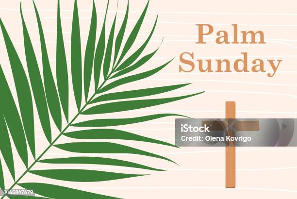 Selamat Atas Minggu Palma Paskah Dan Kebangkitan Kristus Spanduk Minggu