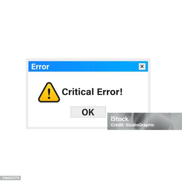 Creative Of Operating System Message Template Error Window Isolated On