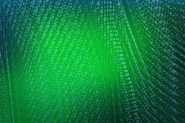 410 3d Illustration Of Binary Digital Code Abstract Background Stock