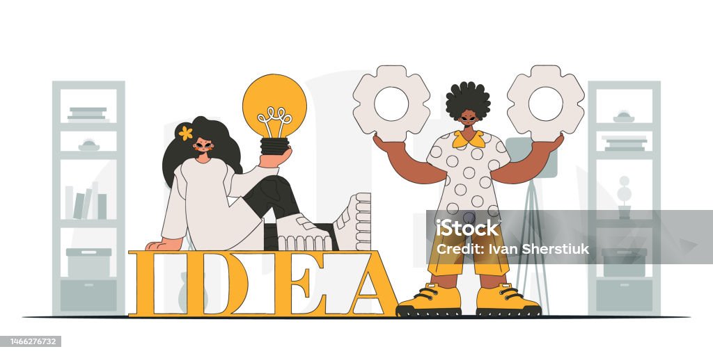 A Chic Team Generates Ideas And Solves Problems Light Bulb And Gears In ... A Chic Team Generates Ideas And Solves Problems Light Bulb And Gears In ...