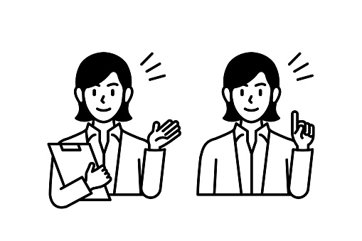 Ilustrasi Seorang Wanita Bisnis Atau Guru Yang Memegang Dan Membimbing ... Ilustrasi Seorang Wanita Bisnis Atau Guru Yang Memegang Dan Membimbing ...