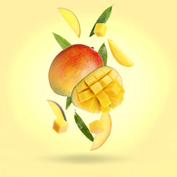Yellow Mango With Leaf