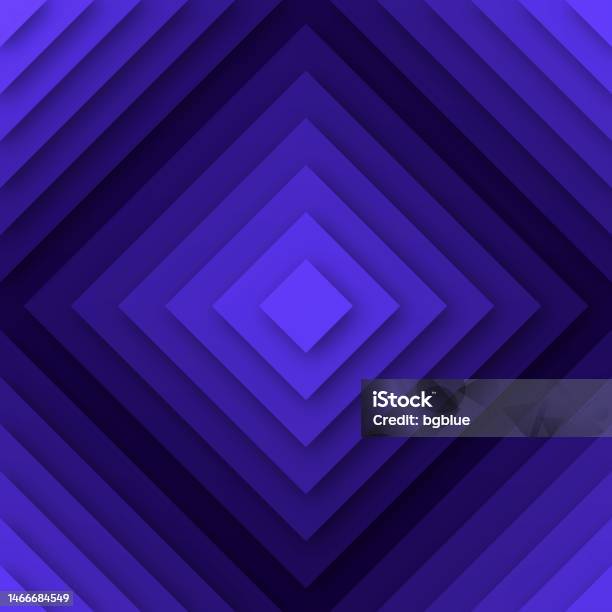 Abstract Design With Squares And Blue Gradients Trendy Background Stock
