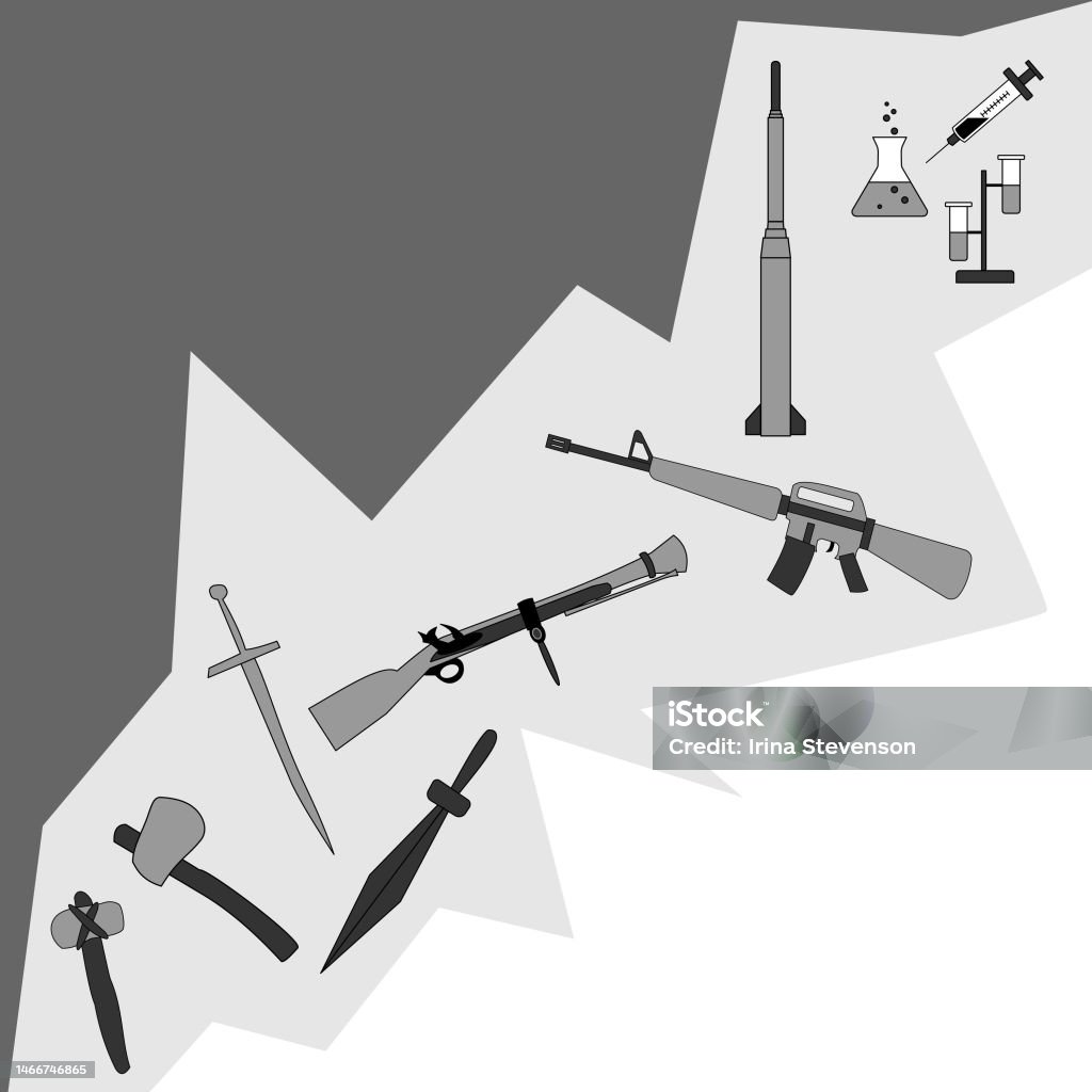 The Evolution Of Weapon Stock Illustration Download Image Now Army
