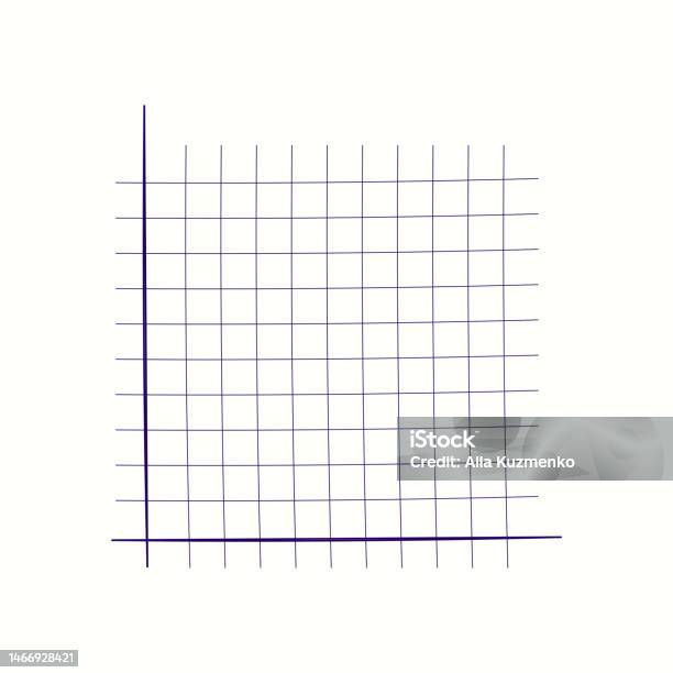 Grid Paper Mathematical Graph Cartesian Coordinate System With Xaxis Yaxis Squared Background