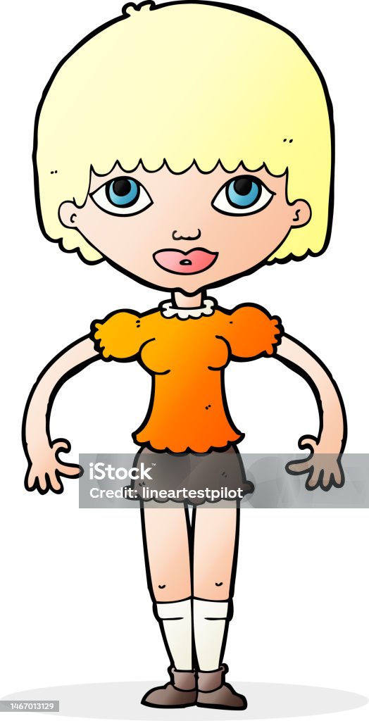 Cartoon Girl Stock Illustration Download Image Now Adult Art Beauty Istock