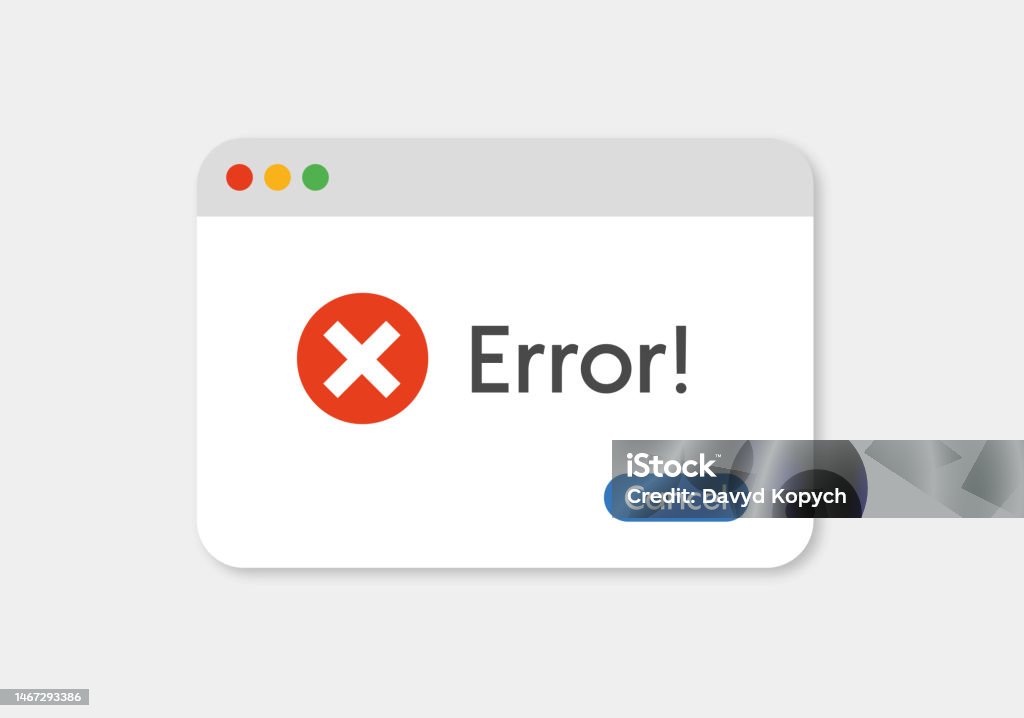 Error Message Computer Window Alert Popup System Error Vector Icon ... Error Message Computer Window Alert Popup System Error Vector Icon ...