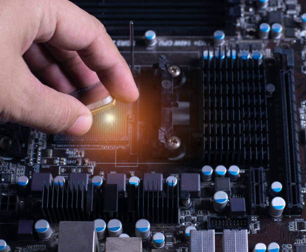 Free Stock Photo of Person Working on a Computer Motherboard | Download ...