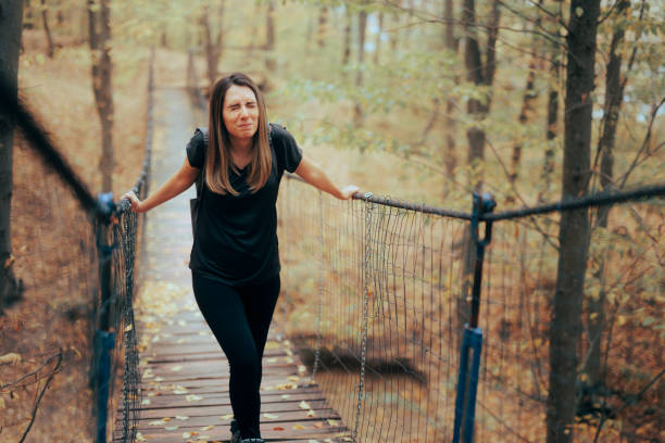 Free Stock Photo of Woman Standing Bridge Woods | Download Free Images ...