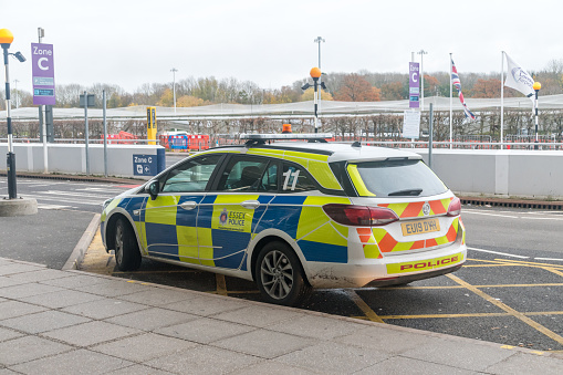 Parked Of British Police Car Stock Photo - Download Image Now ... Parked Of British Police Car Stock Photo - Download Image Now ...