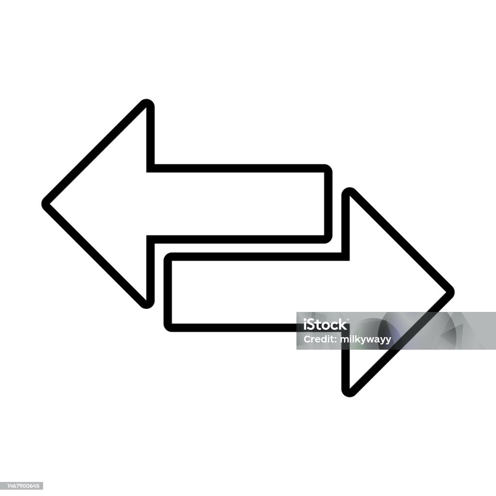 Ilustración de Icono De Transferencia De Flecha Vector Inverso ... Ilustración de Icono De Transferencia De Flecha Vector Inverso ...