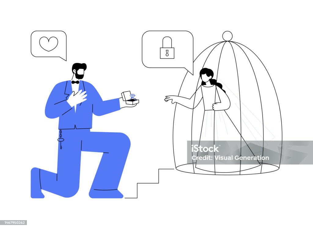 Forced Marriage Abstract Concept Vector Illustration Stock Illustration Download Image Now