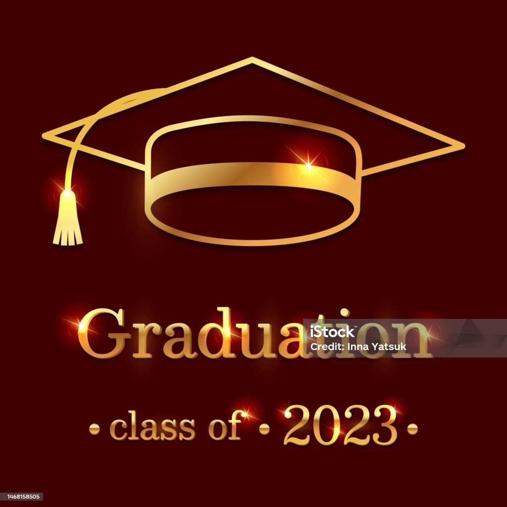 Graduation Background With Decorative Gold Elements And Congratulations ... Graduation Background With Decorative Gold Elements And Congratulations ...