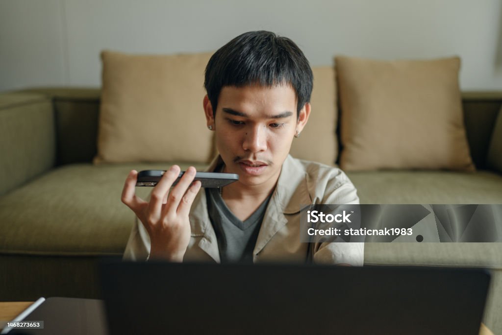 Asian Man With Disability Deformed Arm Work From Home Stock Photo ... Asian Man With Disability Deformed Arm Work From Home Stock Photo ...