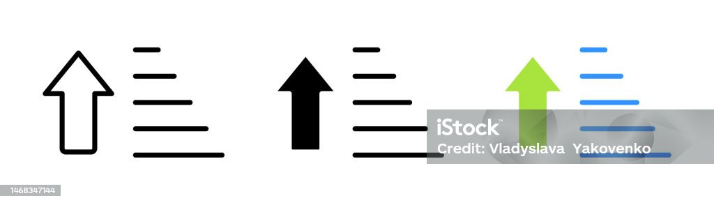 Arrow Line Icon Analytics List Alphabetical Sorting Order Ascending And Descending Sort Button