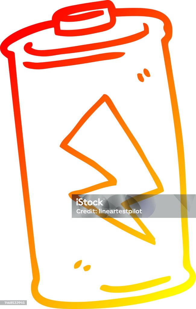 Dessin Au Trait Dégradé Chaud Dune Batterie De Dessin Animé Vecteurs